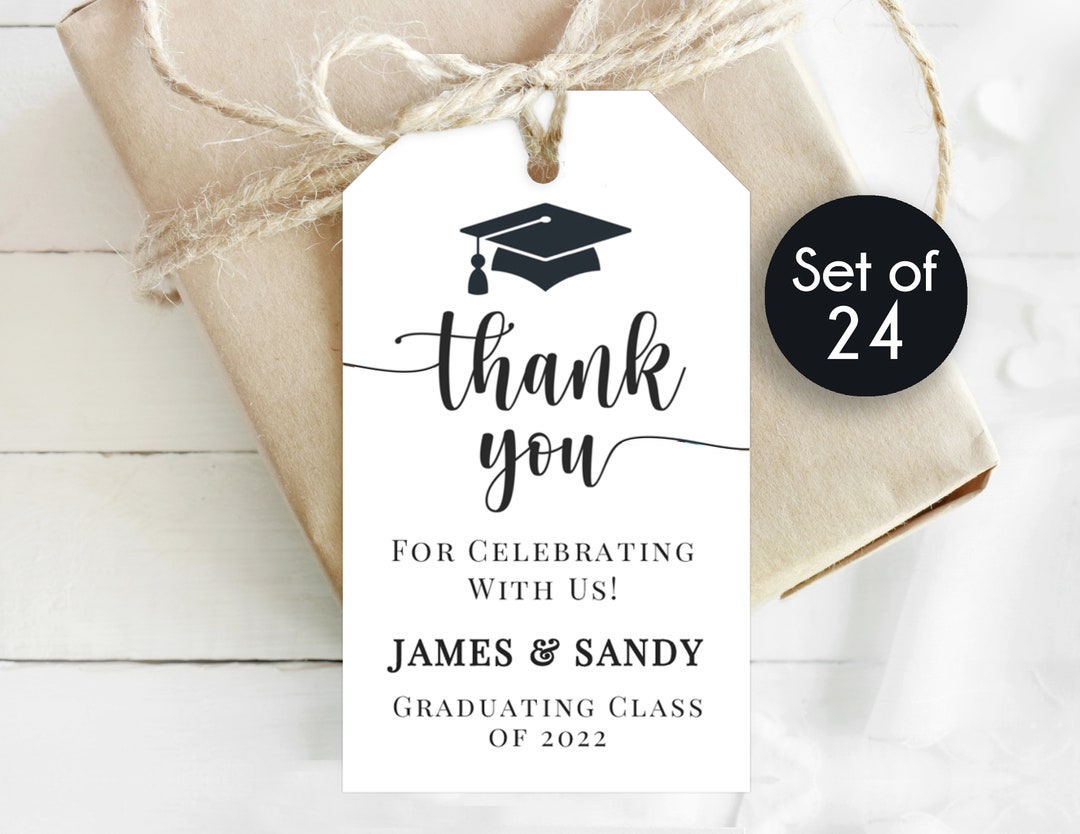 Custom Graduation Gift Tags / Personalized Graduation Tags ...