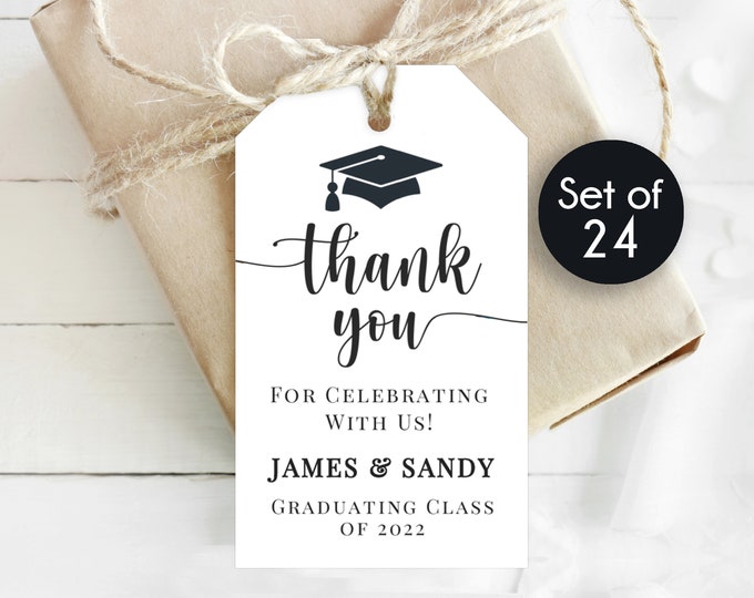 Personalized Happy Graduation Gift Tags Graduation Gift Tag Graduate ...