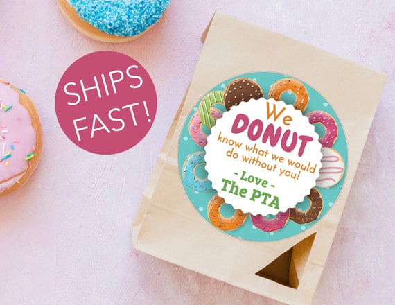 We Donut Know What We Would Do / Thank You Sticker / 3 Sizes / | Etsy