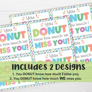 2 Designs / Teacher Back to School Postcard / You Donut Know How Much I ...