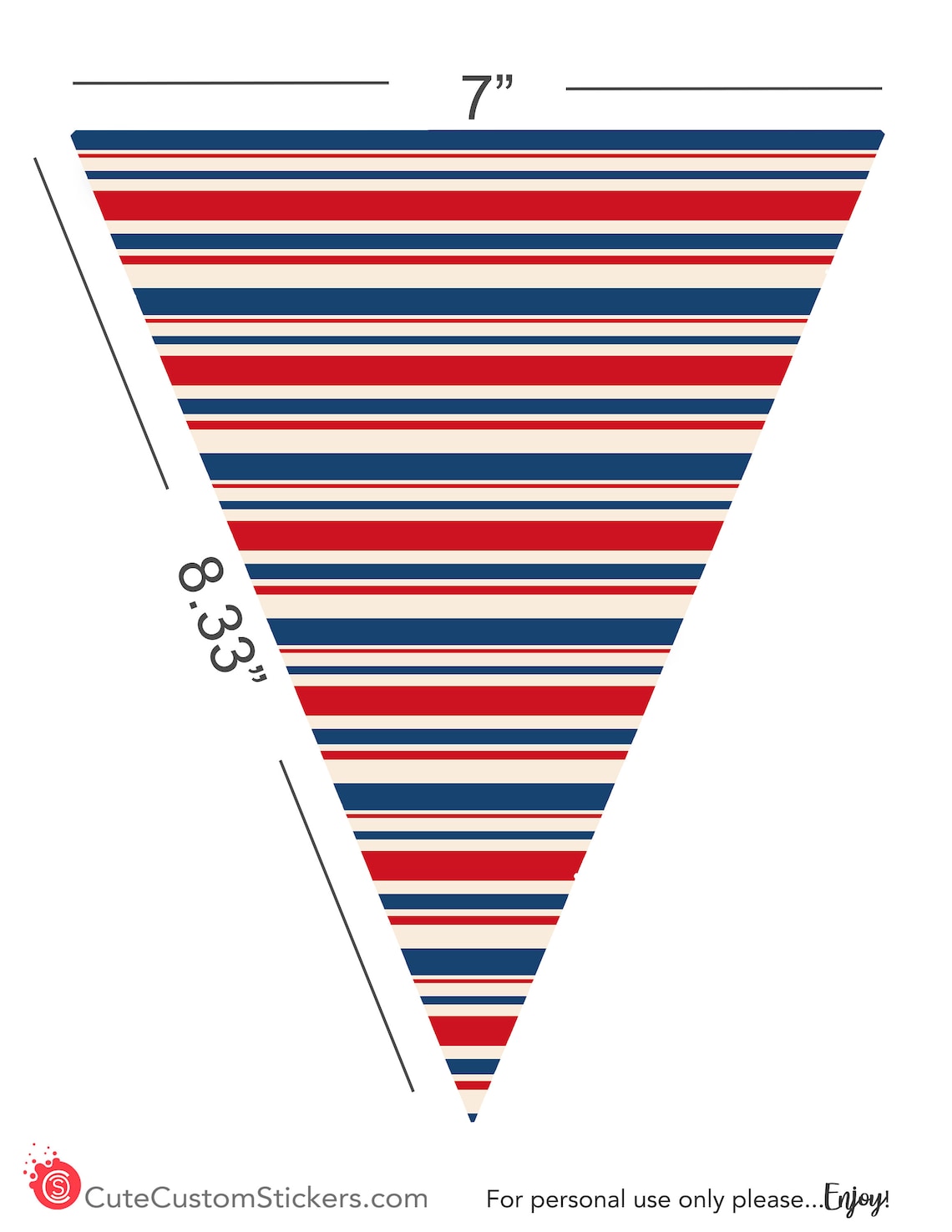 Fourth of July Banner USA/ Printable Patriotic Flags / 4th of | Etsy