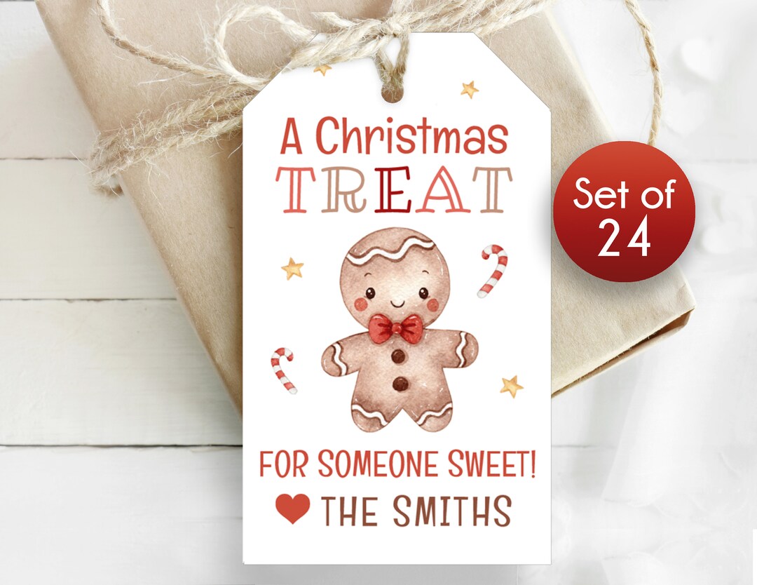 Christmas Treat for Someone Sweet / Set of 24 / Personalized Christmas ...