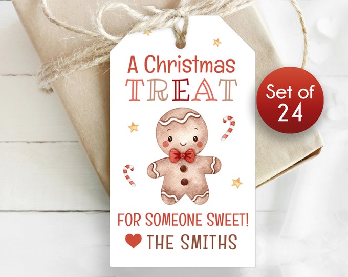 Christmas Treat for Someone Sweet / Set of 24 / Personalized Christmas ...