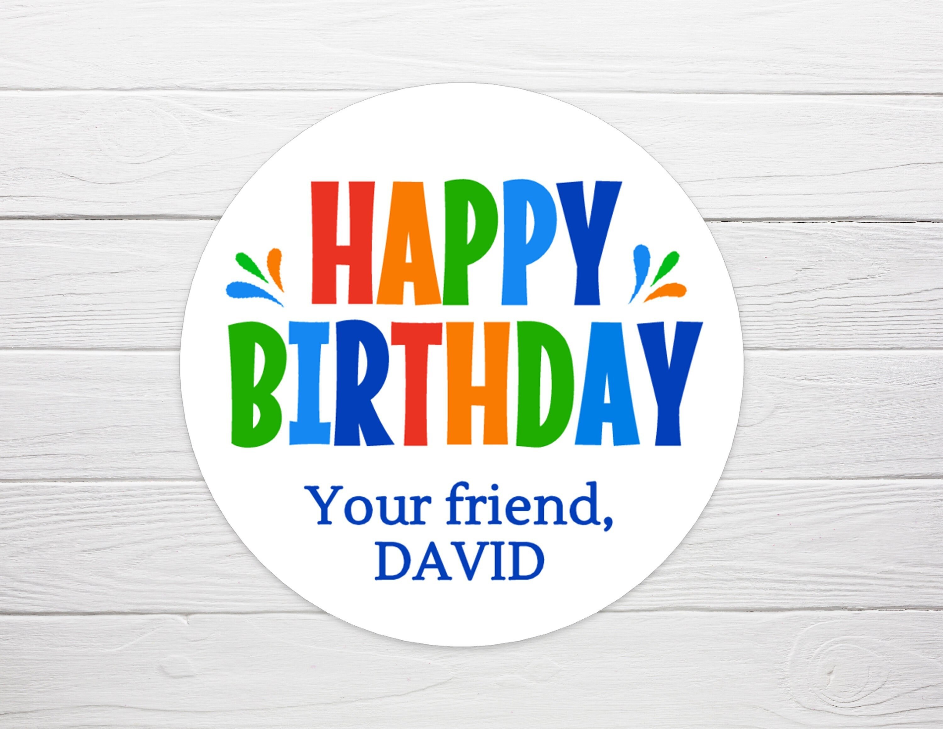 BOGO / Birthday Thank You Stickers / Birthday Stickers - Etsy