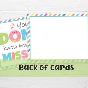 2 Designs / Teacher Back to School Postcard / You Donut Know How Much I ...