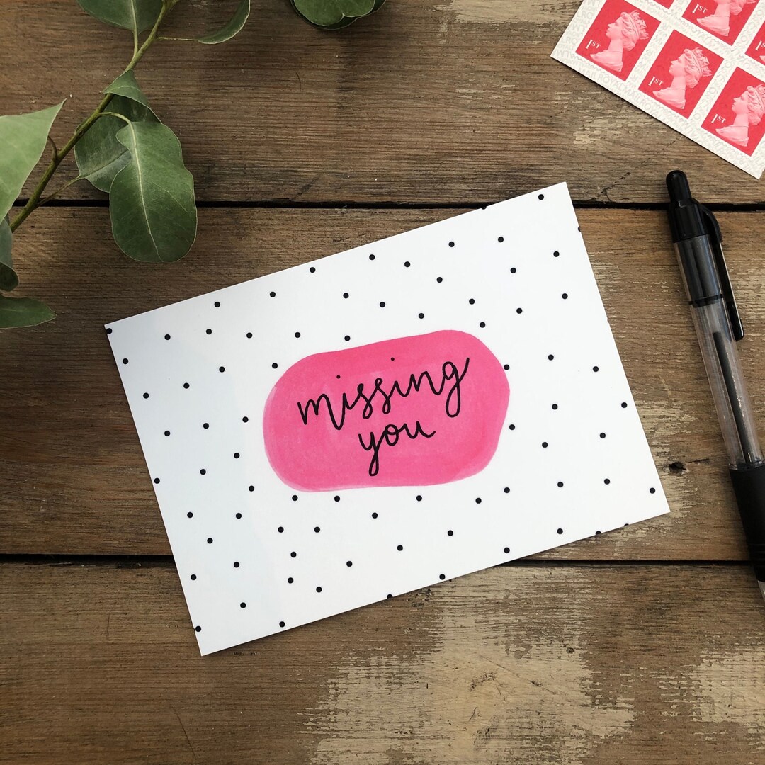 Missing You Postcard - Etsy