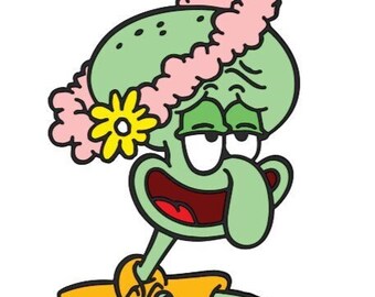 Squidward Svg | Etsy