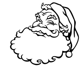 Winking Santa Svg | Etsy India