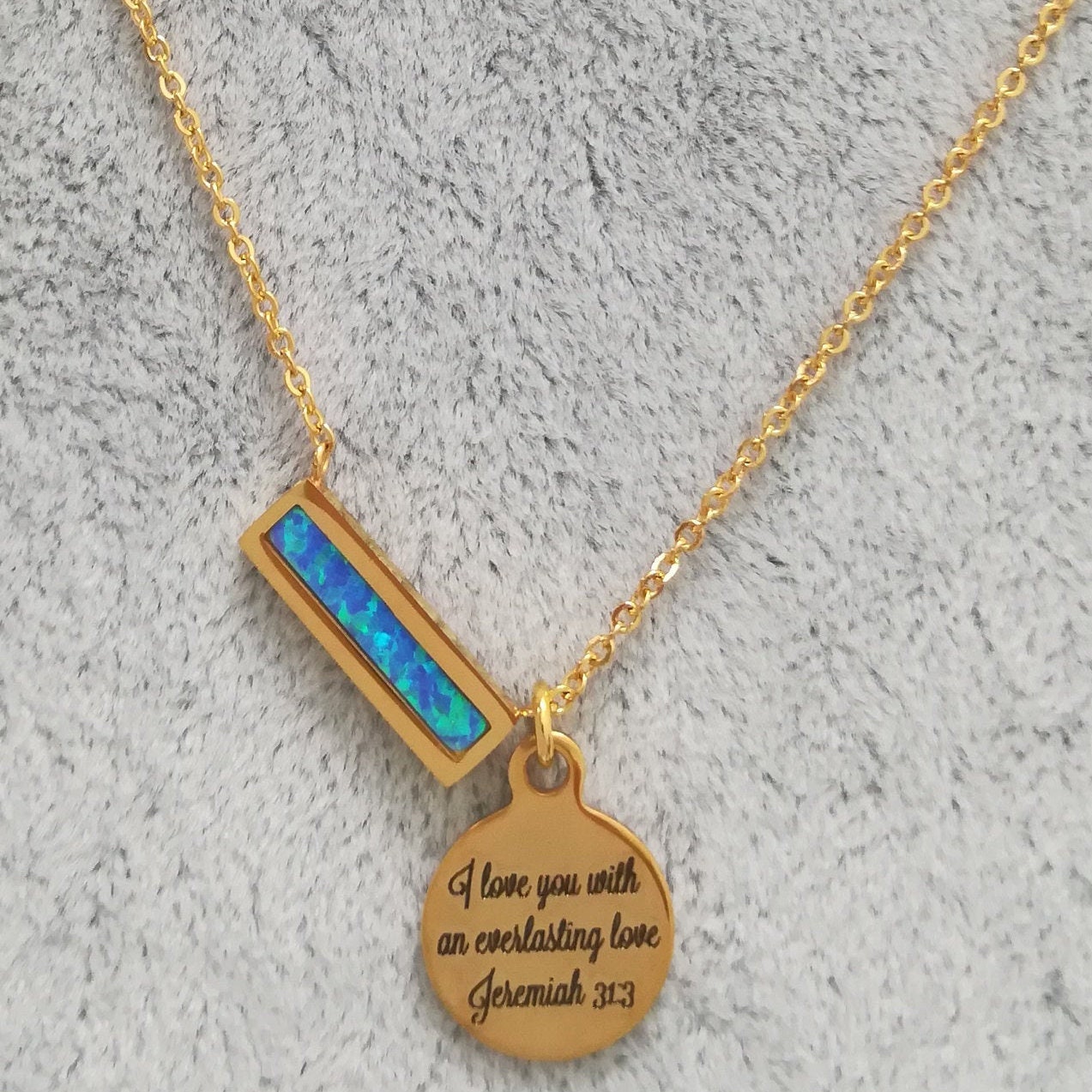 Bible Verse Necklace Scripture Necklace Christian Necklace - Etsy