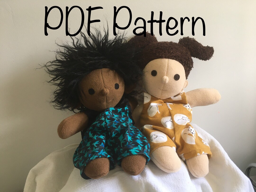 Cloth Doll Sewing Pattern PDF Pattern Doll Tutorial - Etsy Canada