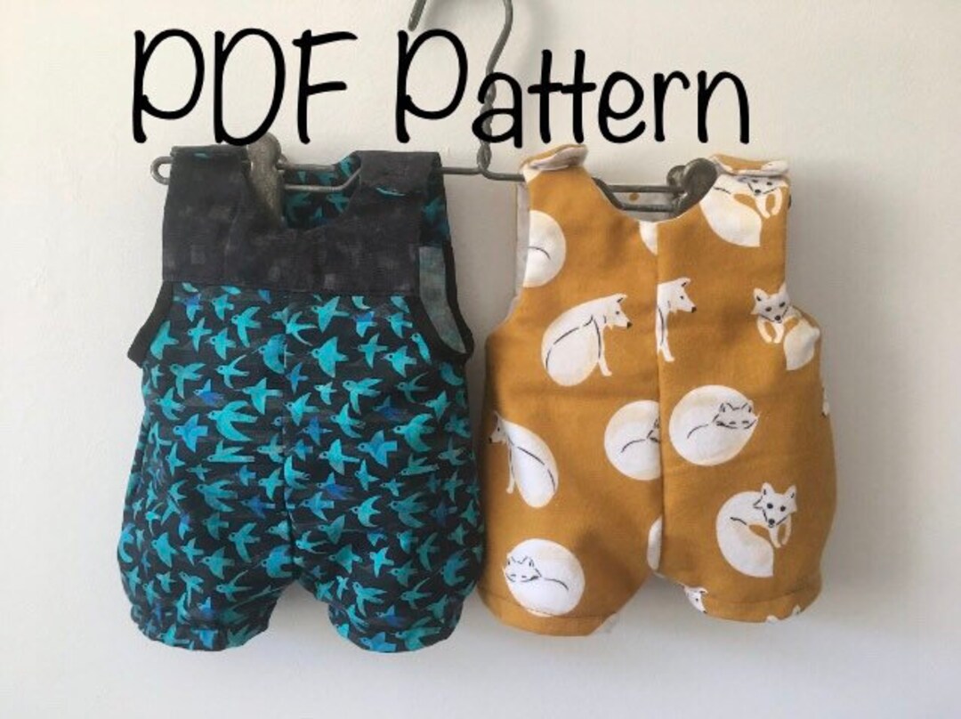Doll Clothes Pattern, Overalls Sewing Pattern, Pdf Pattern, Gender ...