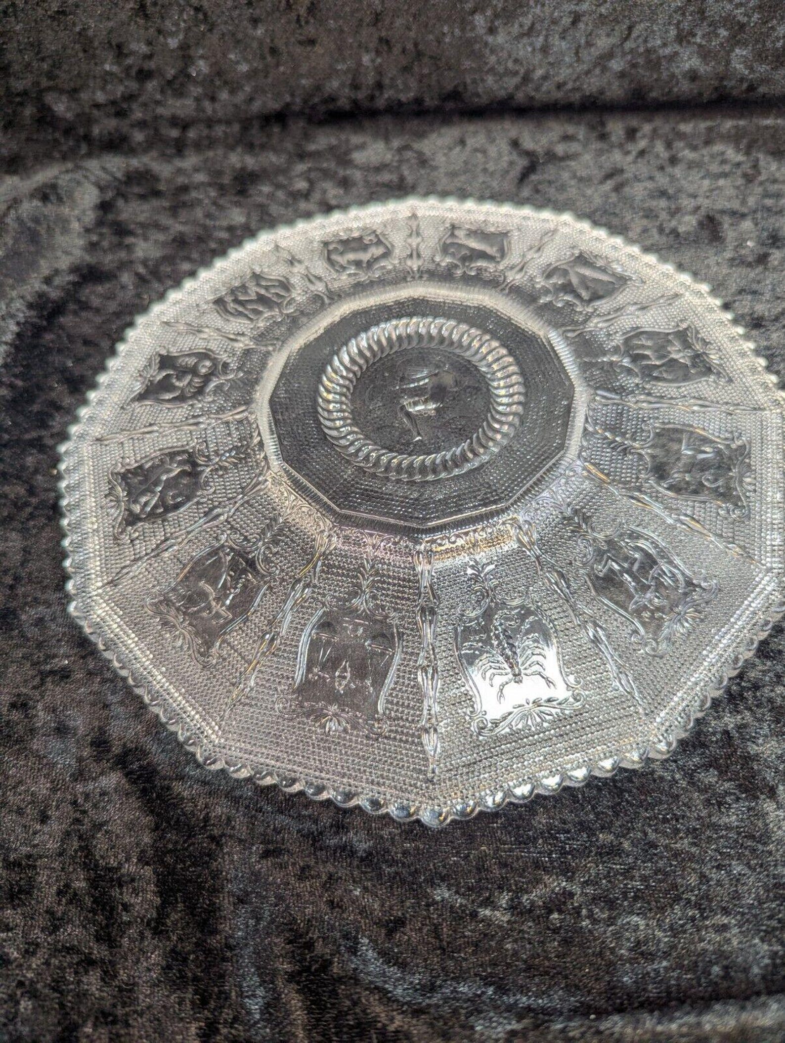 Imperial Glass Ohio Zodiac Luncheon Plate Rare Find - Etsy