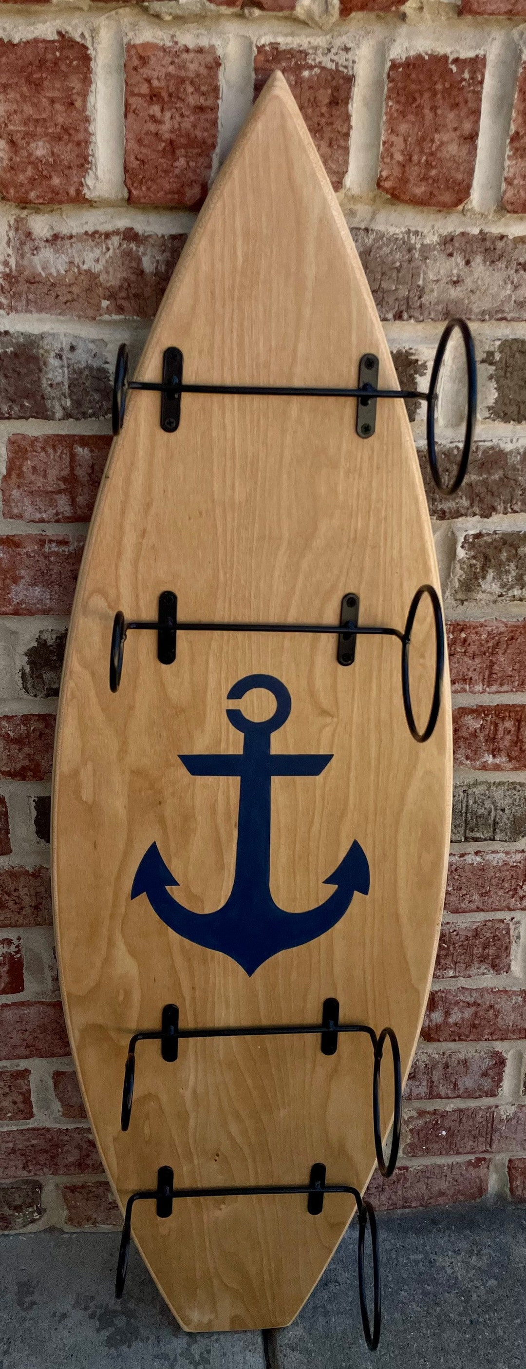 Surfboard Wine Rack-3ft Anchor/wine/wine Rack/beach Decor/surf Art ...