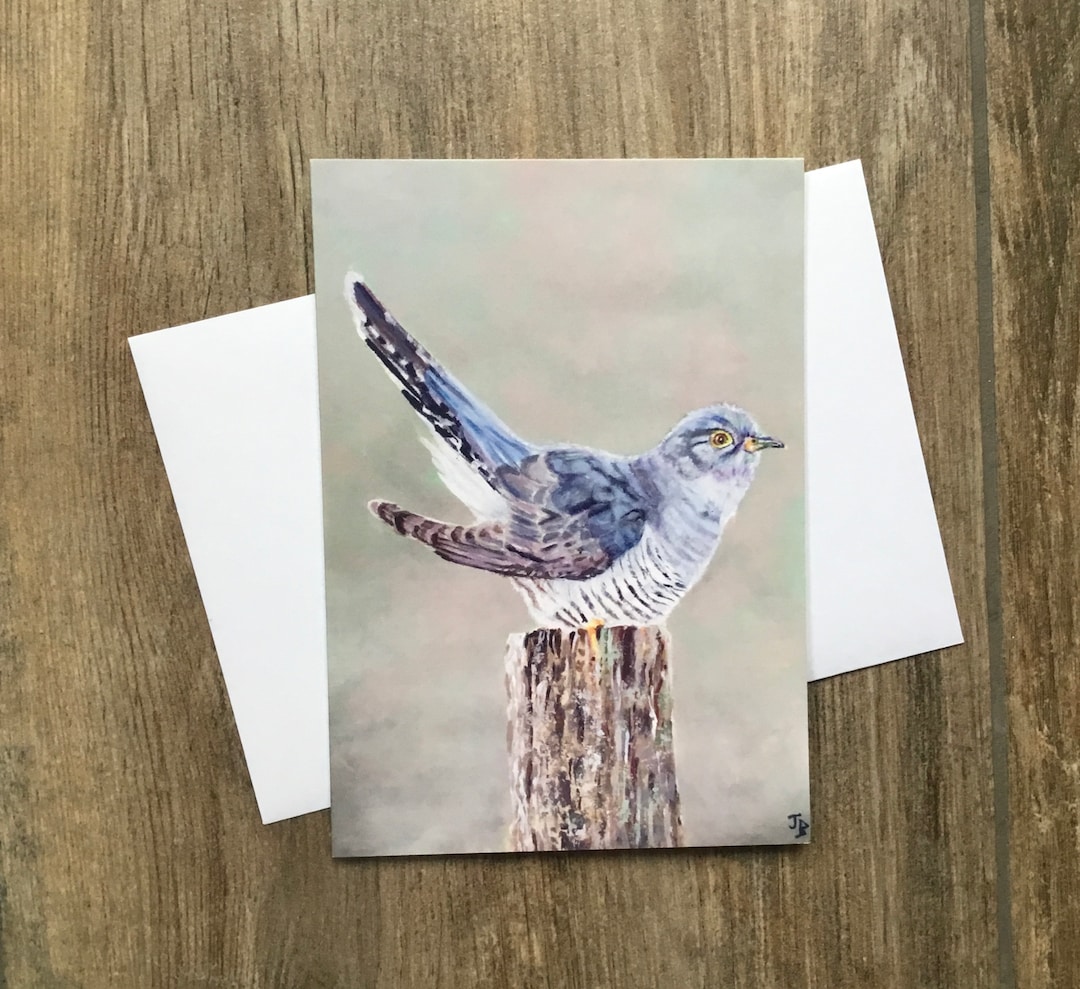 Cuckoo - Small Greeting Card by UK Artist Janet Bird - Etsy