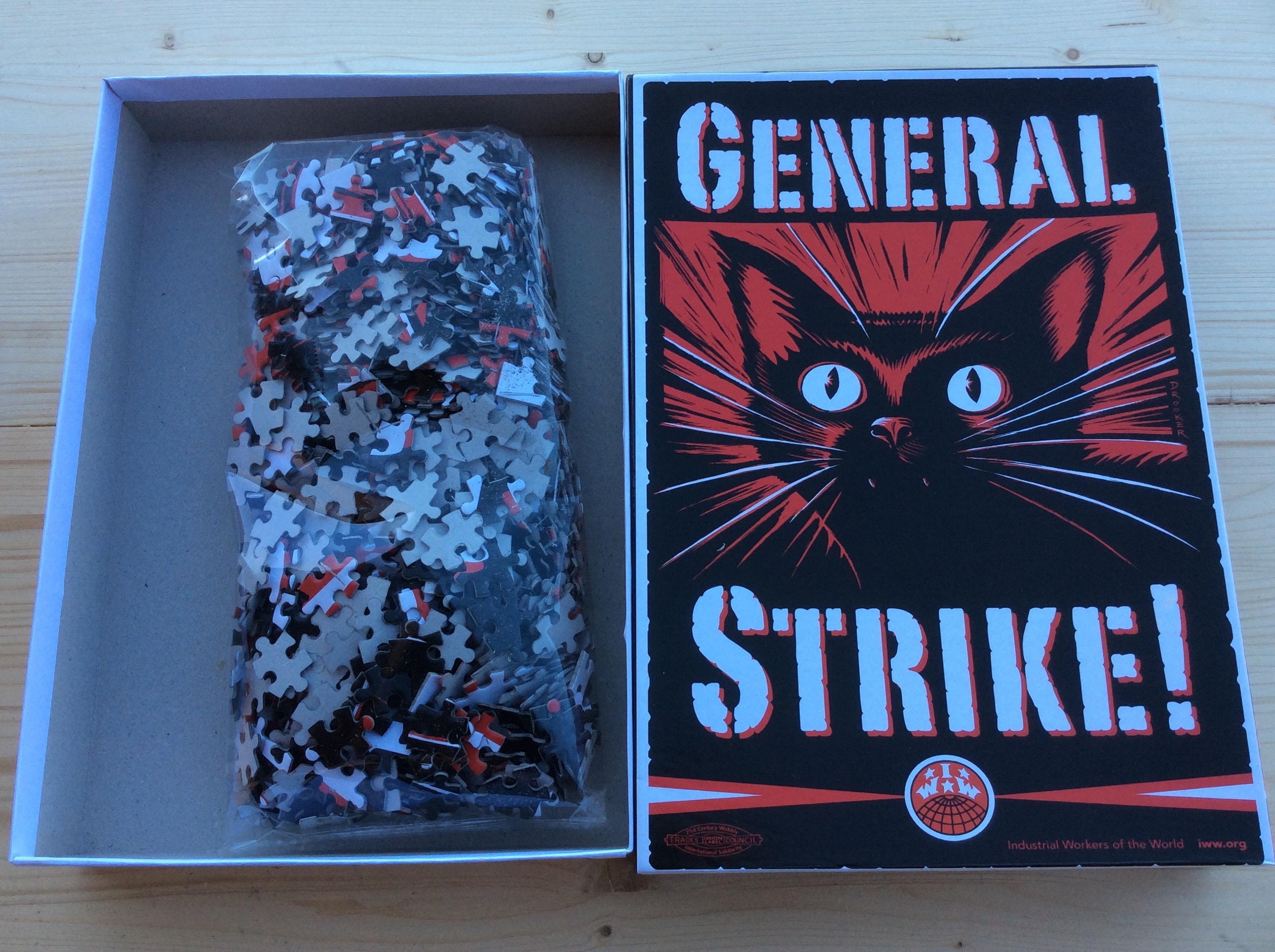 General Strike! Poster by Eric Drooker 1000 Piece Jigsaw Puzzle *9 - Etsy