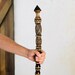 Walking staff Larp staff Wizard staff Hiking staff Mage | Etsy