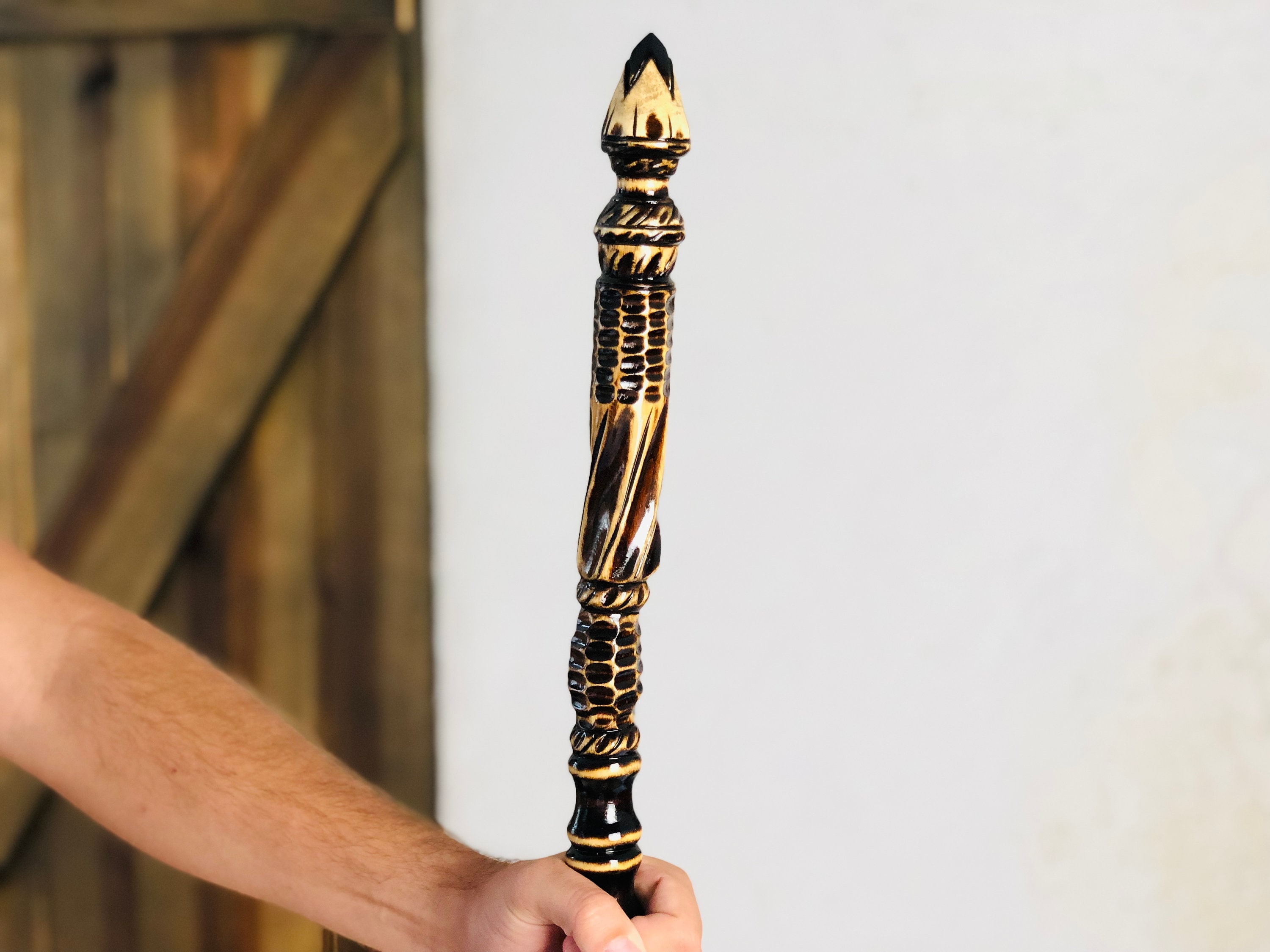 Wizard Staff Mage's Staff Wizard Magic Staff Walking | Etsy