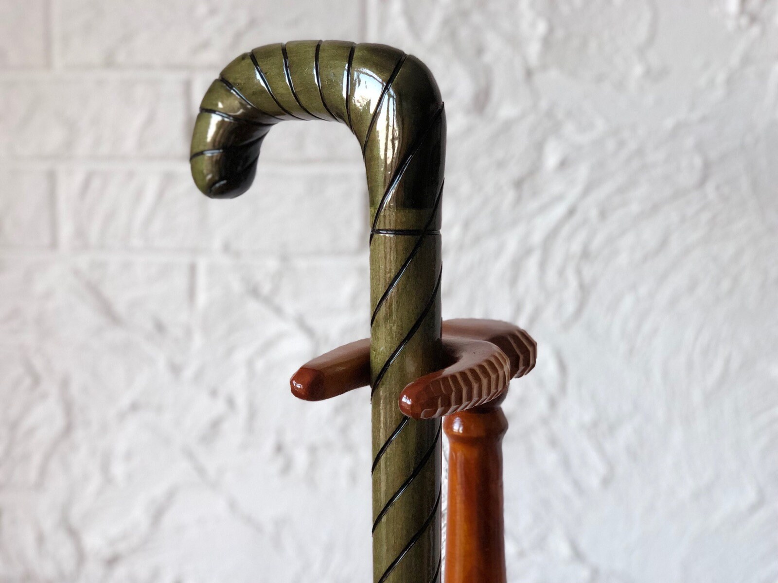 Wood walking cane wood walking stick wooden cane walking | Etsy