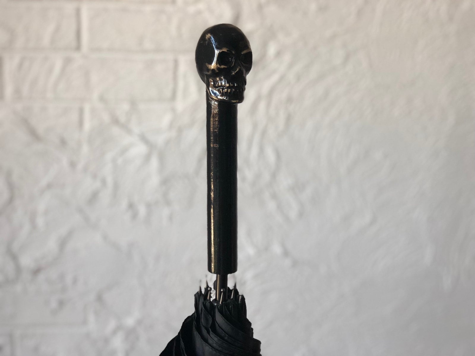 Umbrella carved handle skull Umbrella wooden handle Unique | Etsy