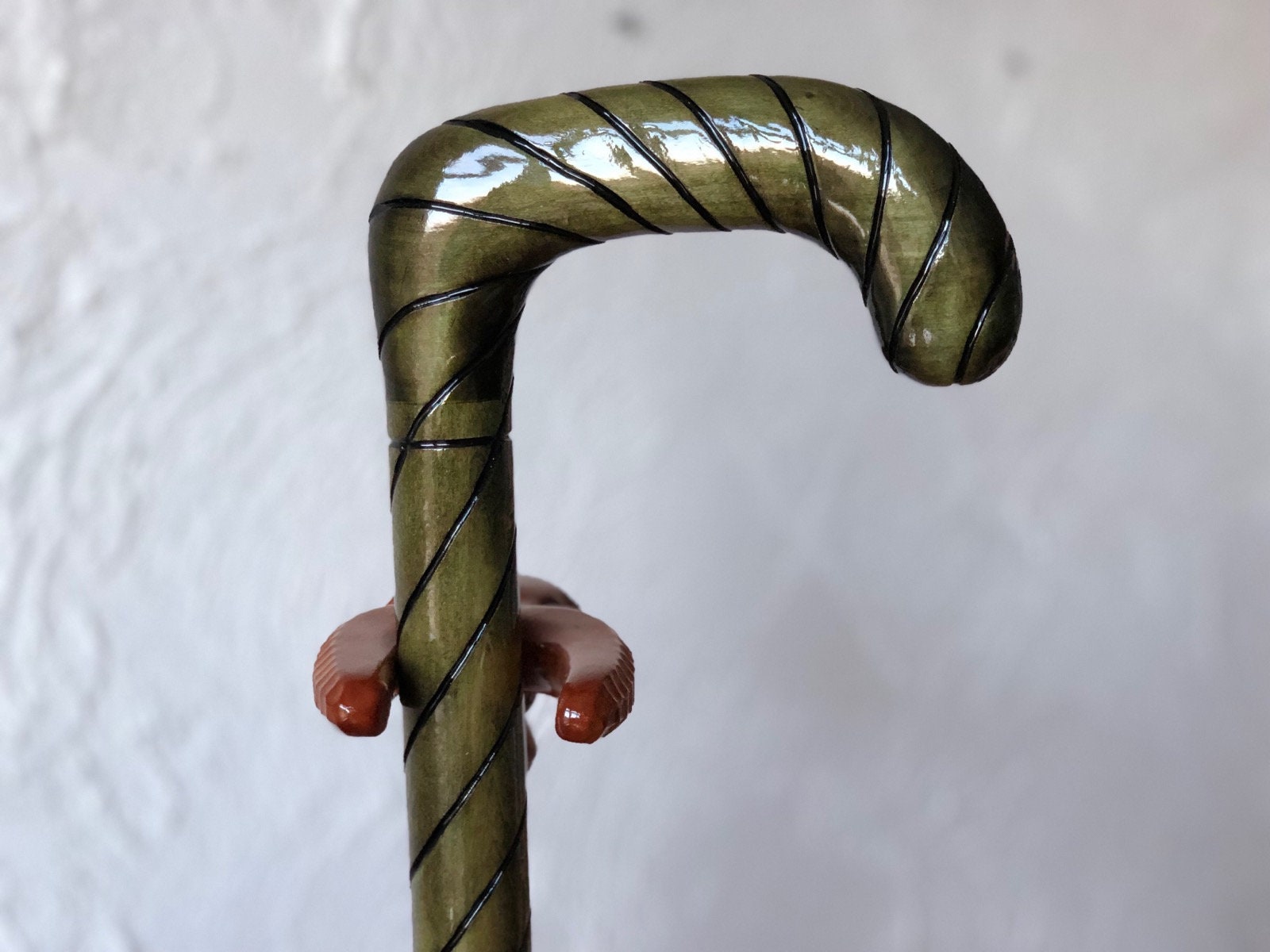 Wood walking cane wood walking stick wooden cane walking | Etsy