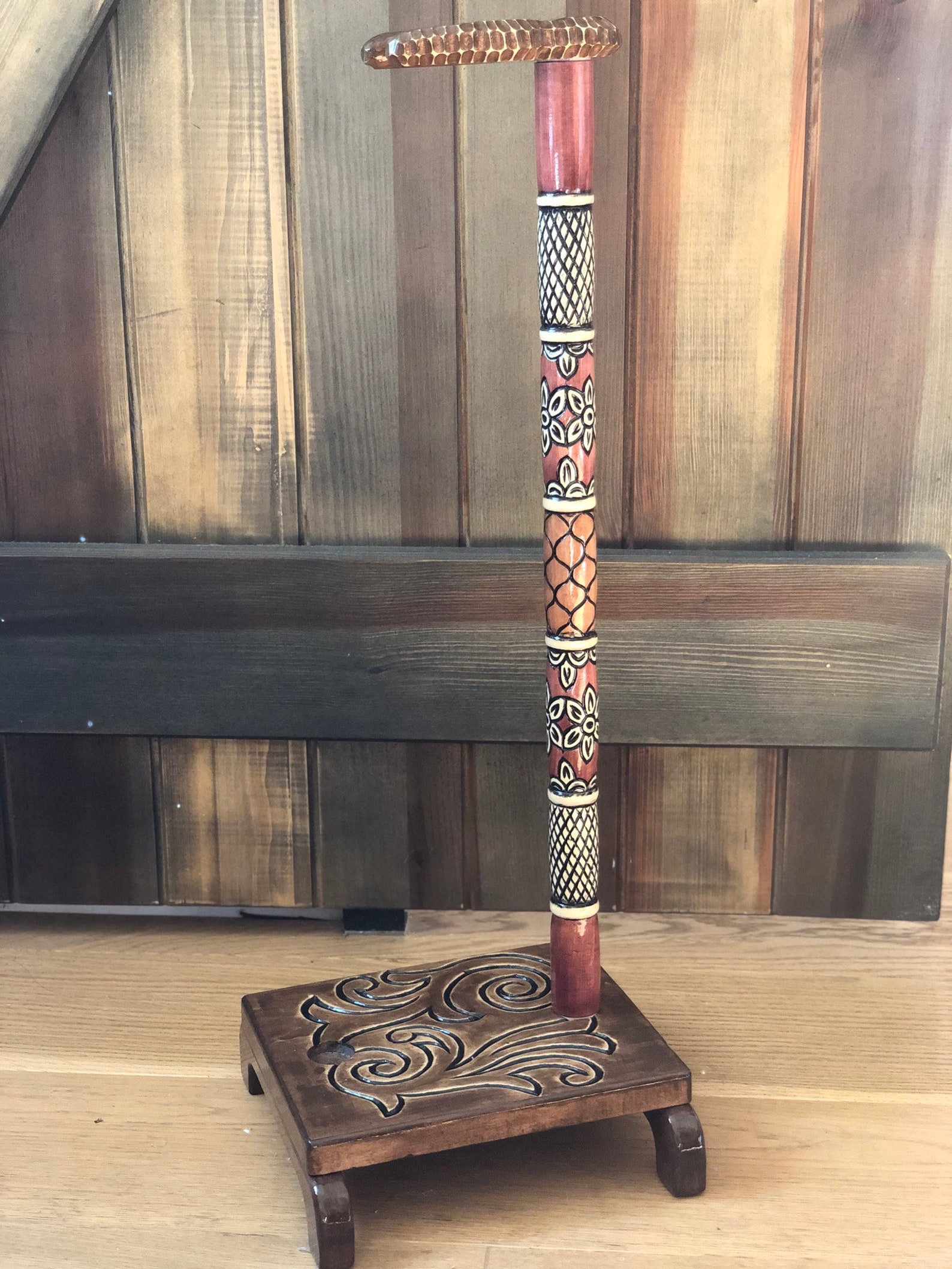 Wooden Umbrella Stand Handmade Walking Cane Holder Cane Stand - Etsy