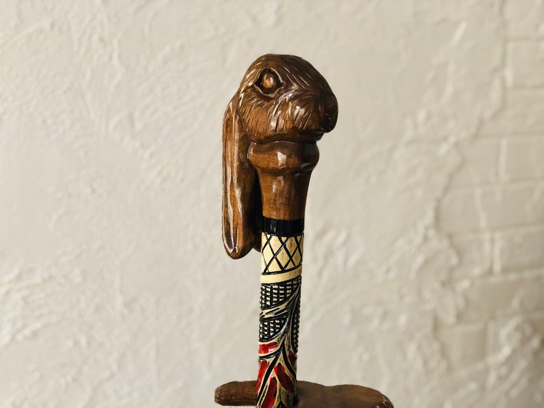 Wood Walking Cane Rabbit Handmade Walking Stick Victorian Cane | Etsy