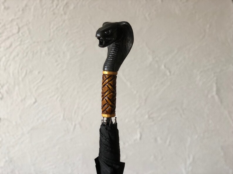 Handmade Snake Umbrella Handle Wood Handle Umbrella Custom - Etsy