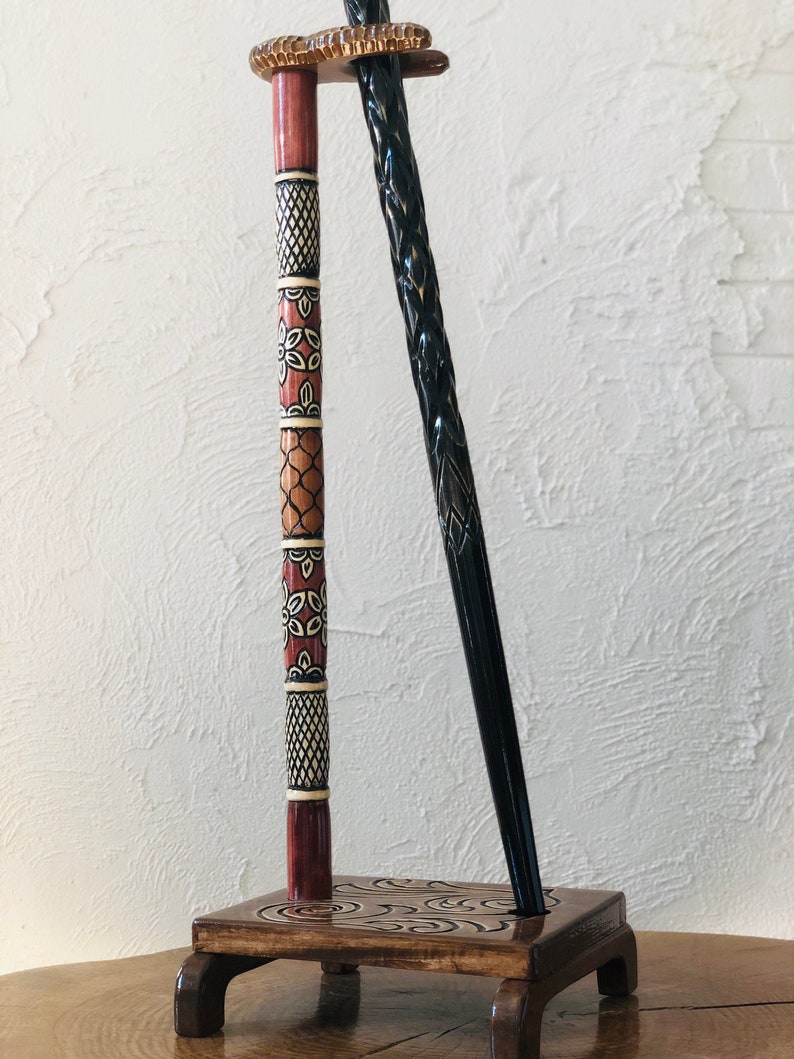 Wooden Umbrella Stand Handmade Walking Cane Holder Cane Stand | Etsy