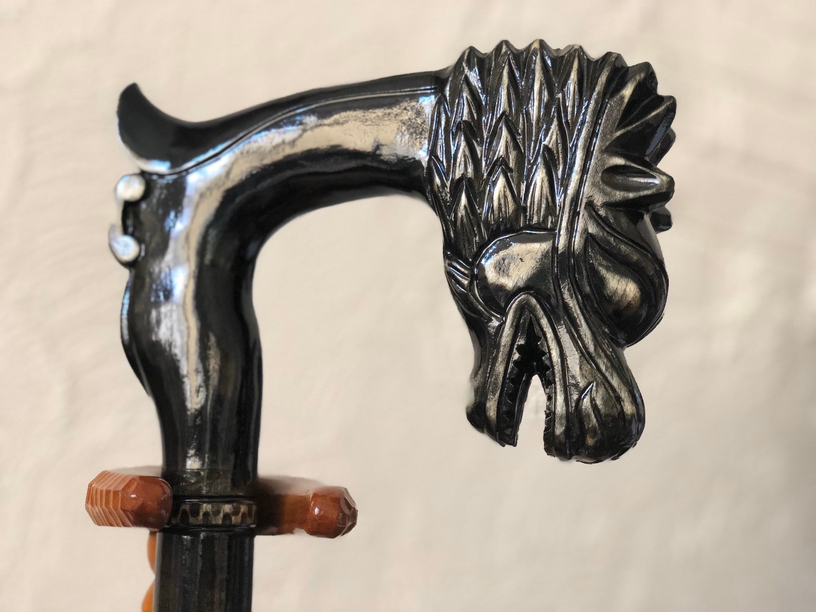 Wooden Walking Stick Dragon Cane Handmade Cane for Men Dragon - Etsy