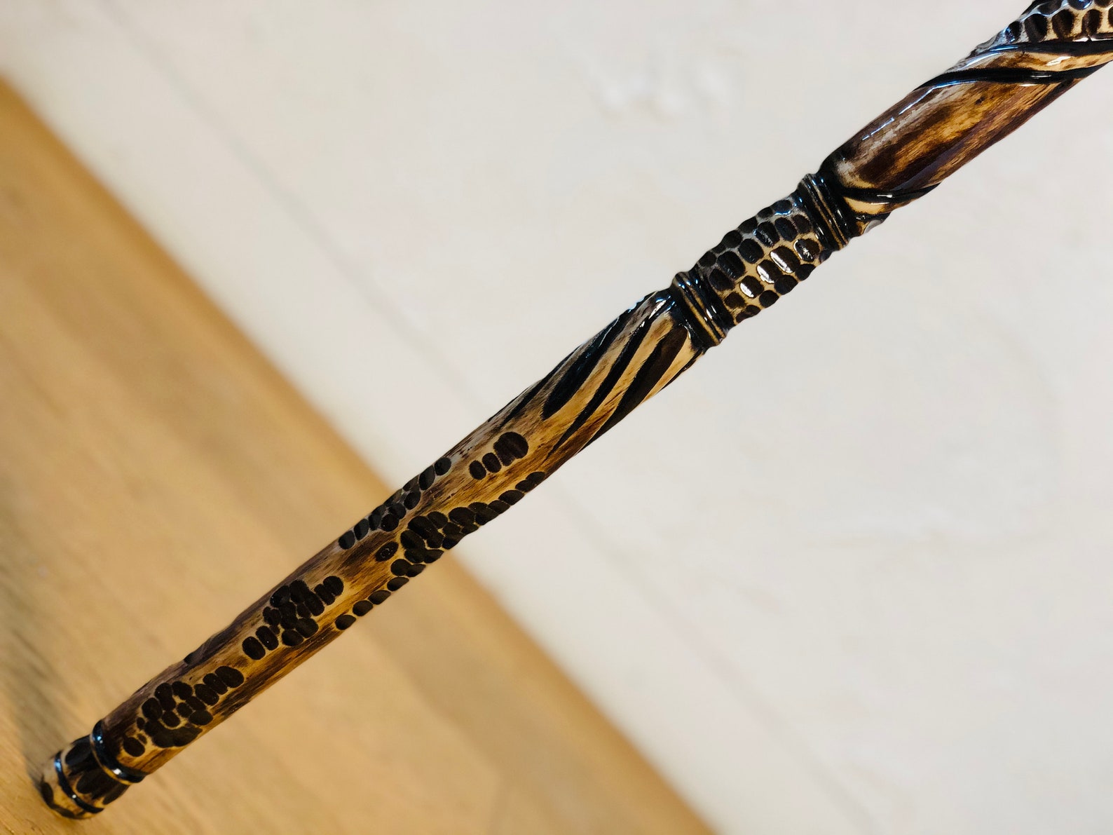 Hiking Staff Snake Wizard Staff Snake Hiking Stick Trekking - Etsy