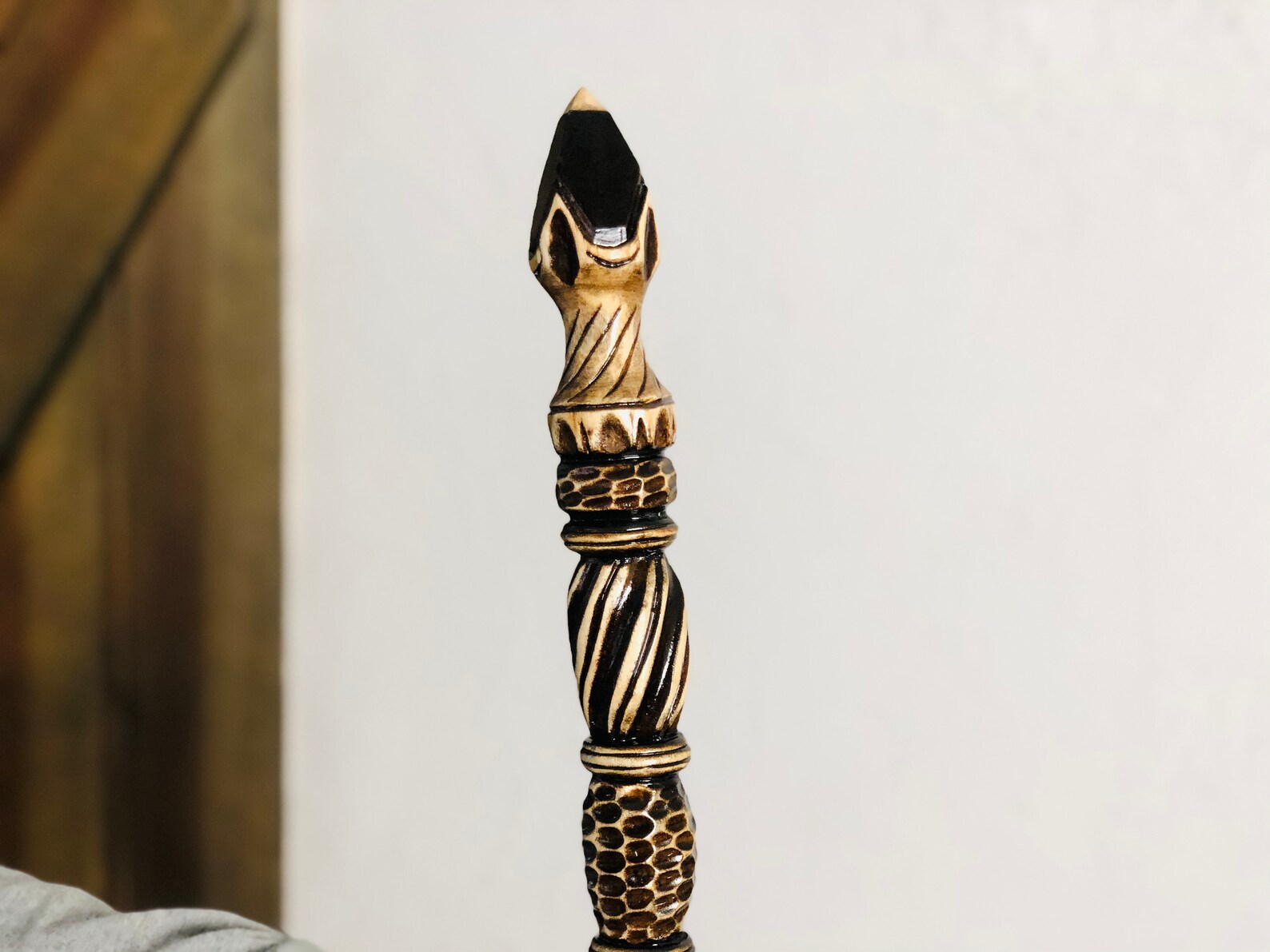 Mage Staff Wooden Hiking Stick Wizard Staff Handmade - Etsy