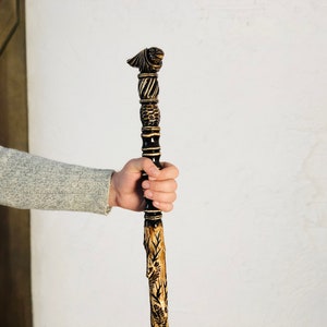 Hiking Staff Snake, Wizard Staff, Snake Hiking Stick, Trekking Staff ...
