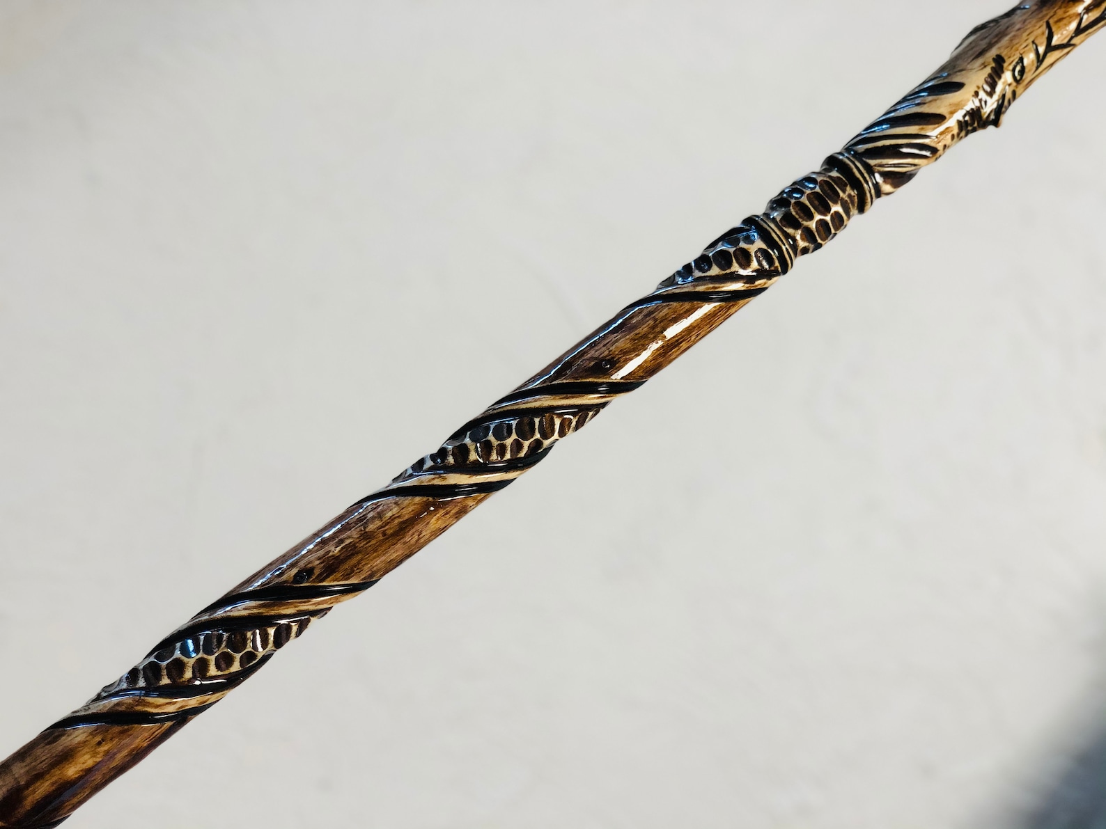 Hiking Staff Snake Wizard Staff Snake Hiking Stick Trekking - Etsy