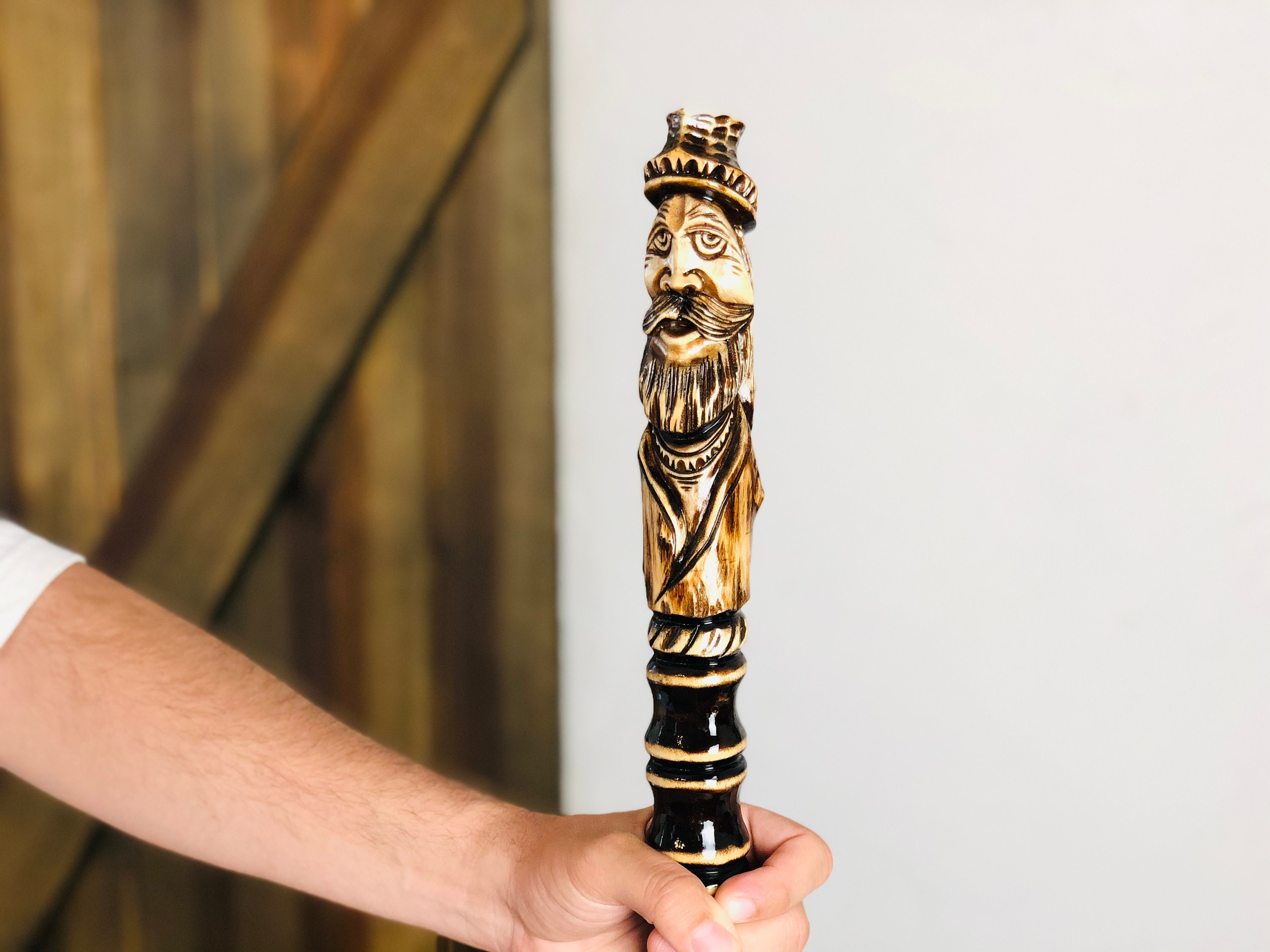 Mage Staff Larp Wizard Staff Fantasy Staff Hiking Staff | Etsy