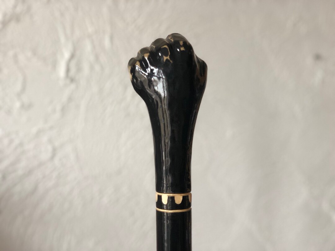 Walking Cane Fist Wakking Stick Fist Cane Carved Walking Stick Handmade ...