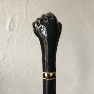 Walking Cane Fist Wakking Stick Fist Cane Carved Walking Stick Handmade ...