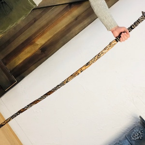 Hiking Staff Snake, Wizard Staff, Snake Hiking Stick, Trekking Staff ...