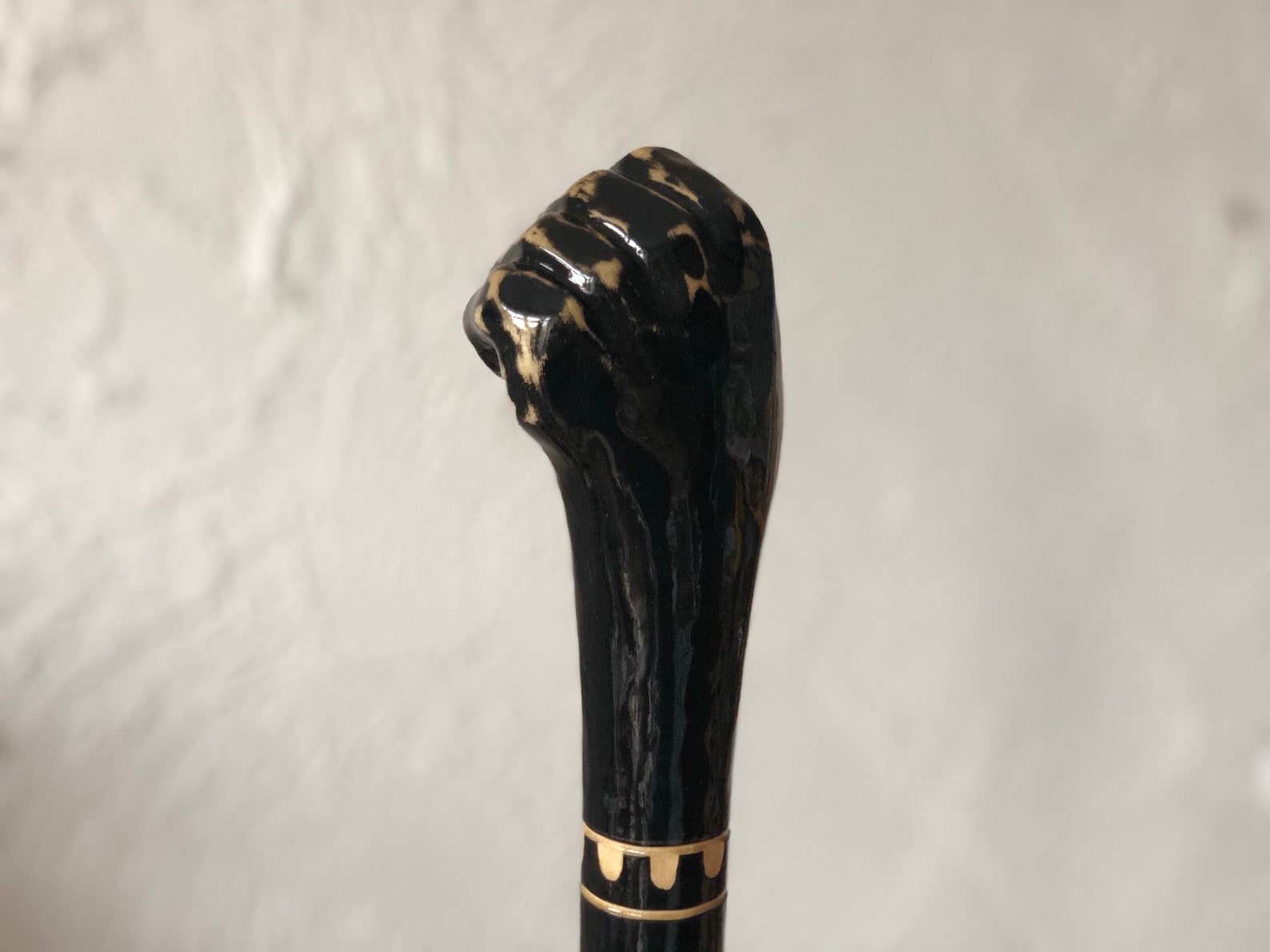 Walking cane fist Wakking stick fist cane Carved walking stick | Etsy