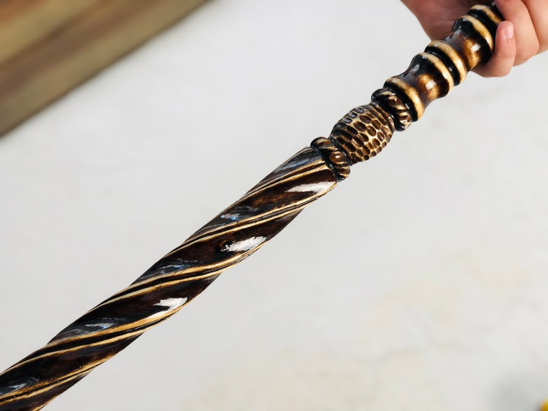 Walking Staff Larp Staff Wizard Staff Hiking Staff Mage | Etsy