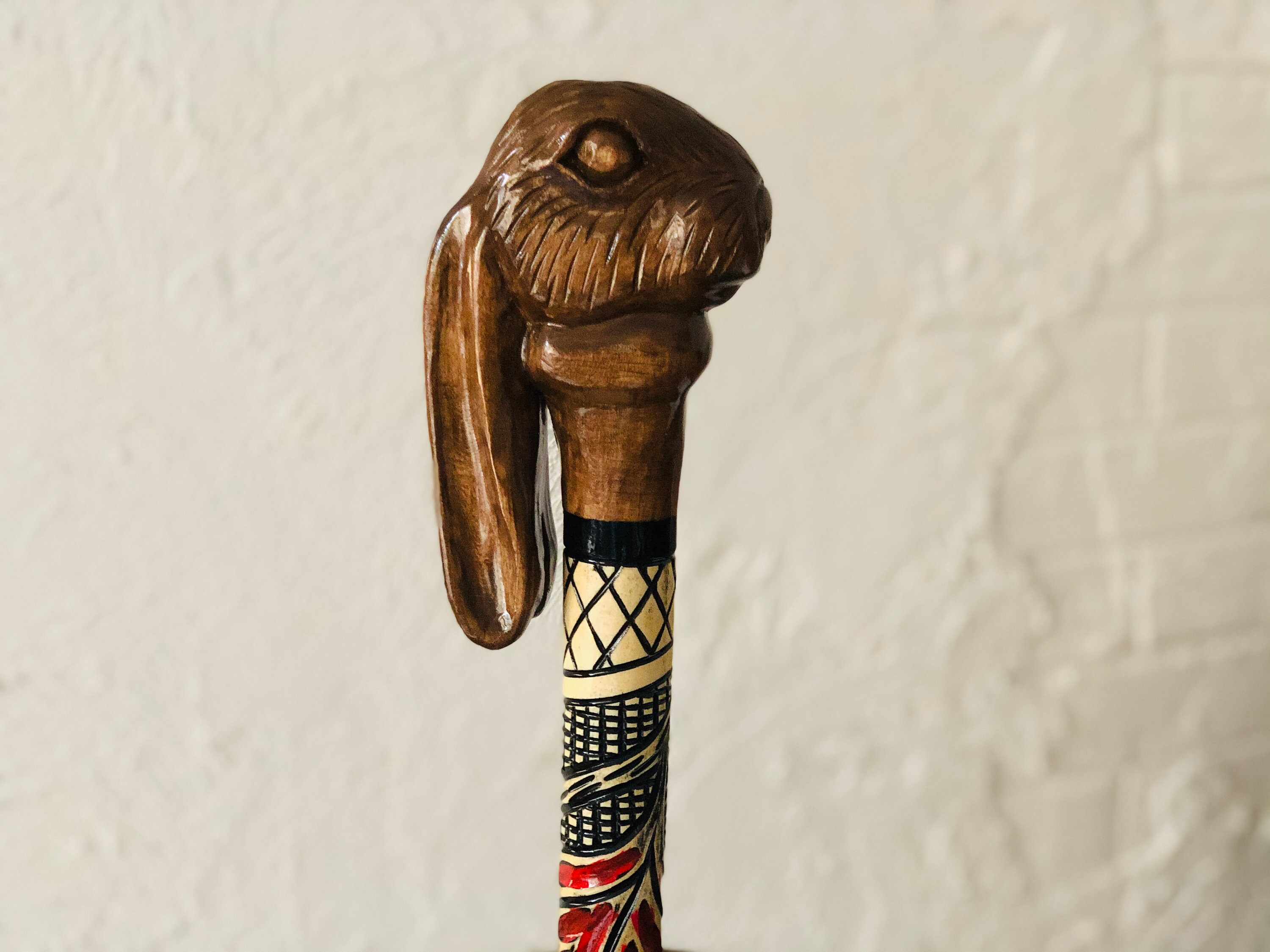 Wood Walking Cane Rabbit Handmade Walking Stick Victorian Cane | Etsy