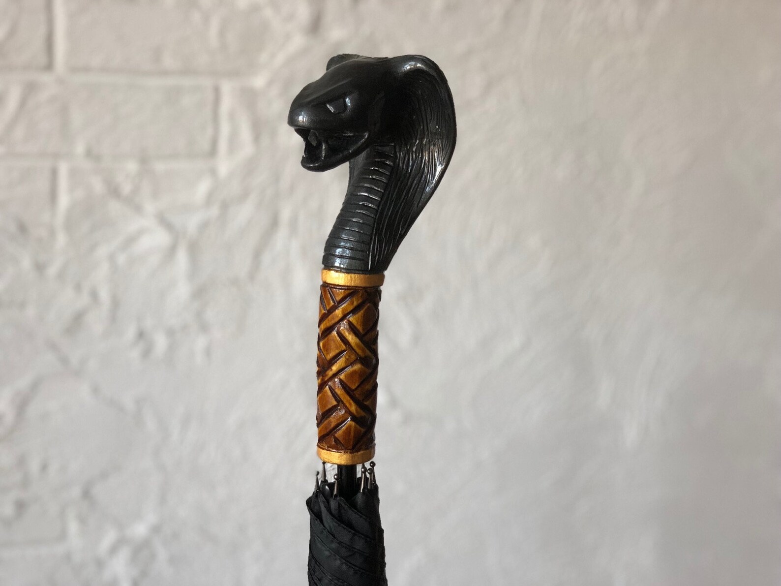 Handmade Snake Umbrella Handle Wood Handle Umbrella Custom | Etsy