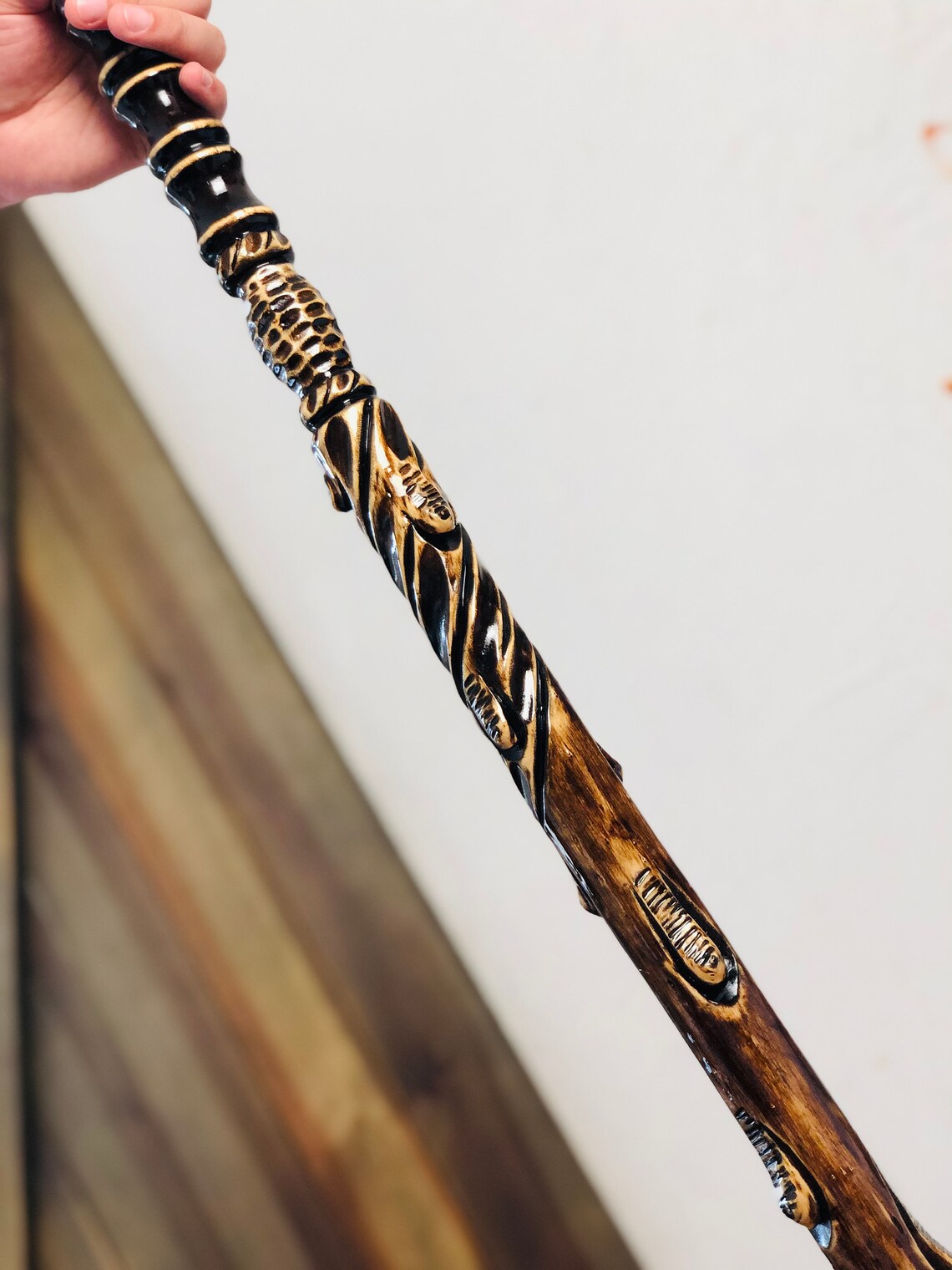 Magic staff larp wizard staff hiking sticks mage staff | Etsy