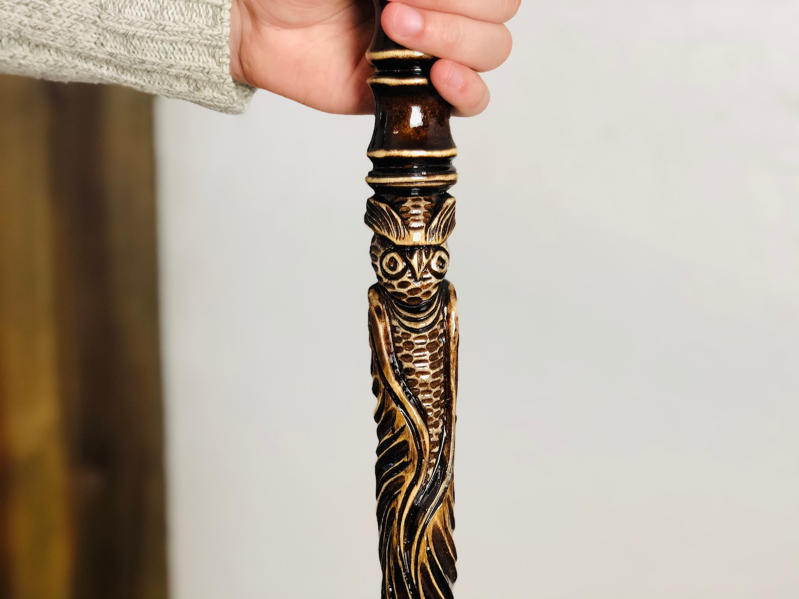 Wanderstab Magierstab Holzwanderstab Zaubererstab - Etsy.de