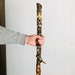 Wooden Hiking Staff, Wizard Staff, Handmade Mage Staff, Carved Wood ...