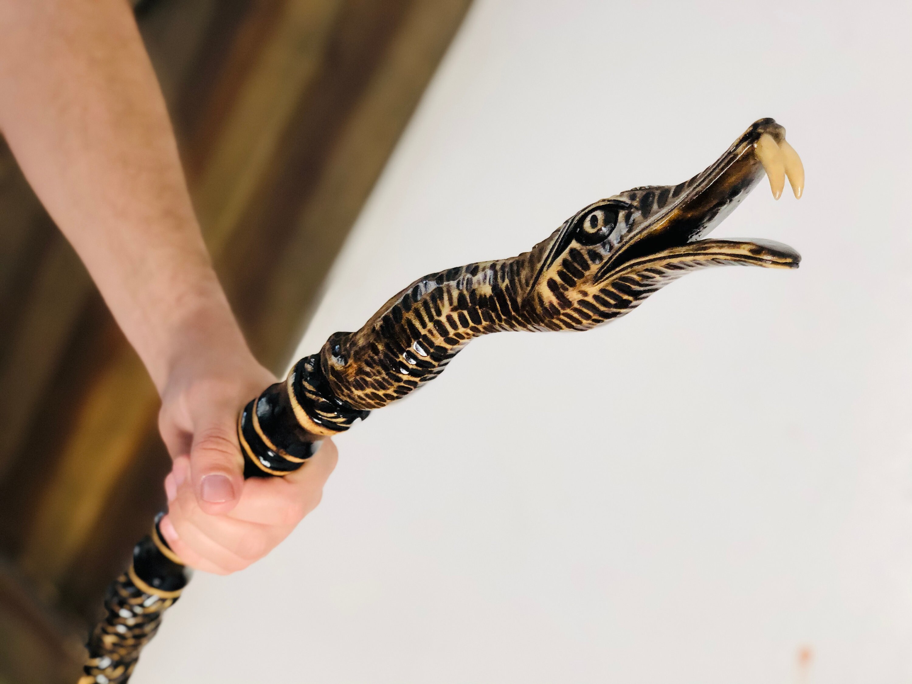 Zauberer Wanderstab Zaubererstab Wanderstab aus Holz Larp | Etsy