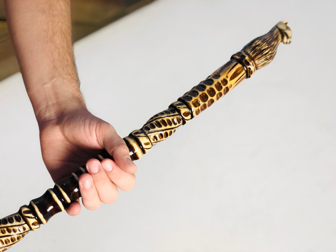 Mage Staff, Wood Walking Staff, Wood Staff, Walking Stick, Larp Wizard ...