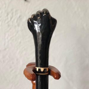 Walking Cane Fist Wakking Stick Fist Cane Carved Walking Stick Handmade ...