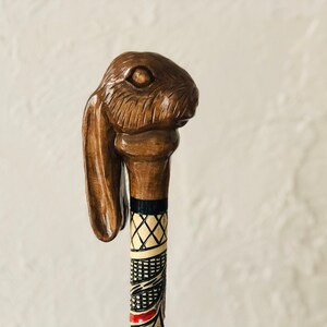 Wood Walking Cane Rabbit Handmade Walking Stick Victorian Cane | Etsy