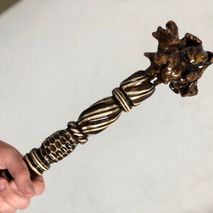 Wooden hiking staff Wizard staff Handmade mage staff Carved | Etsy