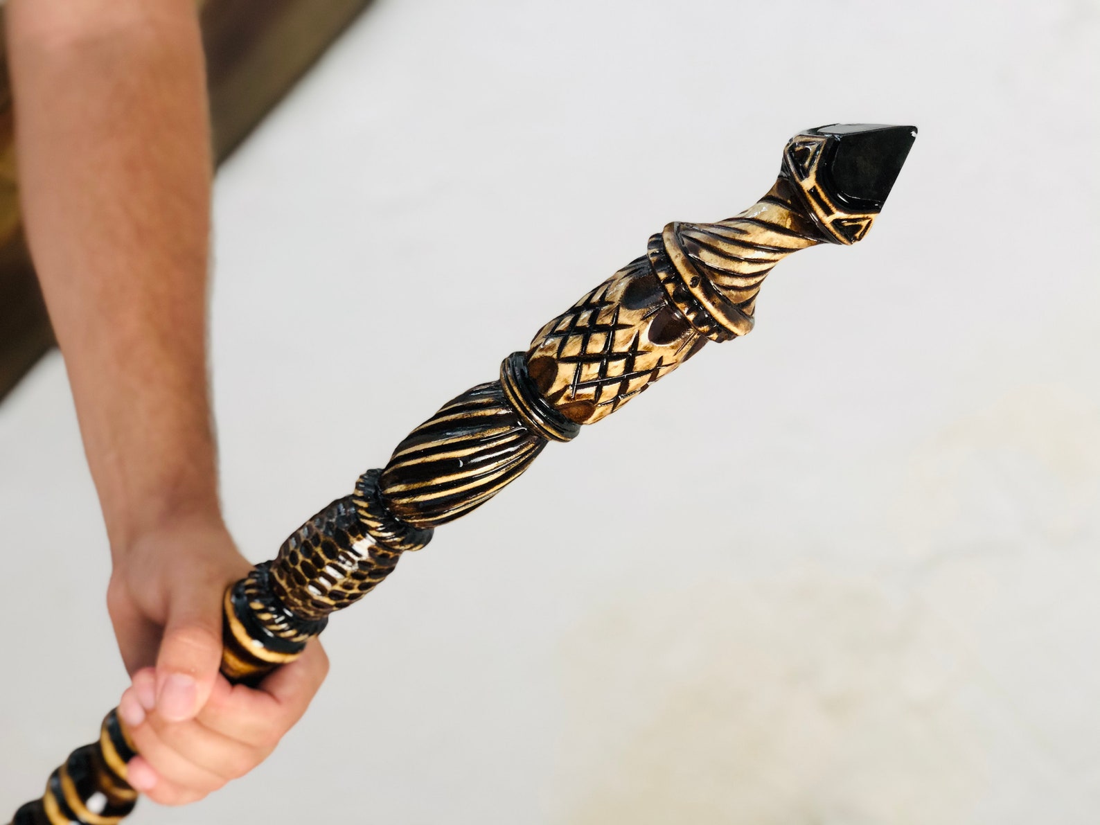 Walking Staff Larp Staff Wizard Staff Hiking Staff Mage - Etsy